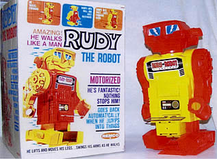 Rudy the Robot toy molds from American Plastic Equipment, Inc.